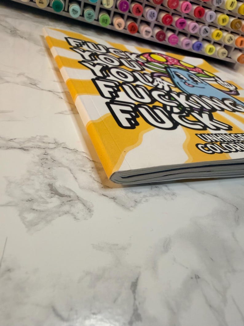 Unhinged Swear Word Coloring Book | Funny Adult Coloring Book With Cuss ...