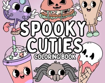 Pastel Goth Coloring Book | Spooky Kawaii Designs (PDF Digital Download ...