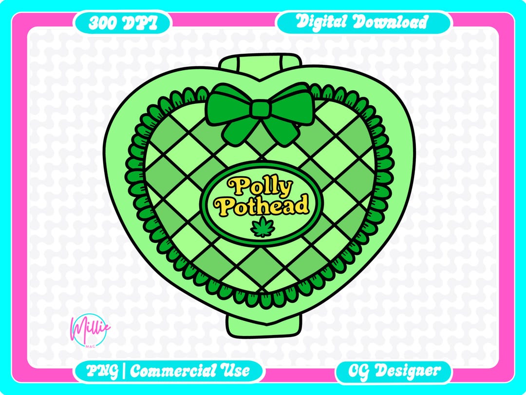 Polly Pothead Weed PNG | Funny Stoner Y2K Clipart | 420 Sublimation ...