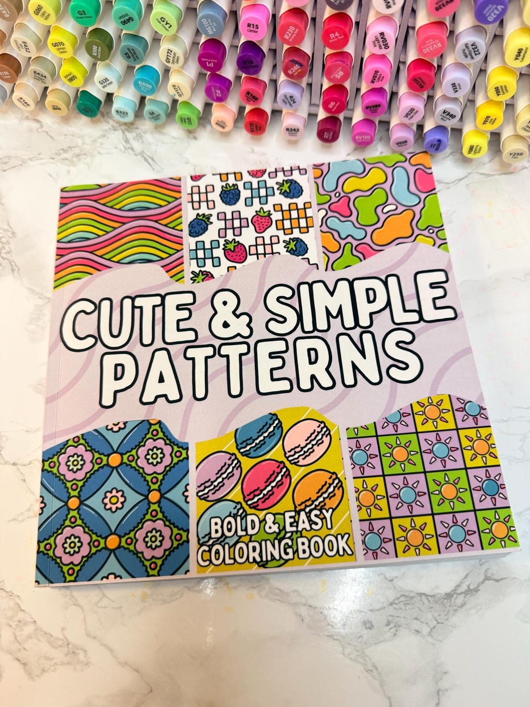 Cute & Simple Patterns Coloring Book | Bold Easy Adult Coloring Book ...
