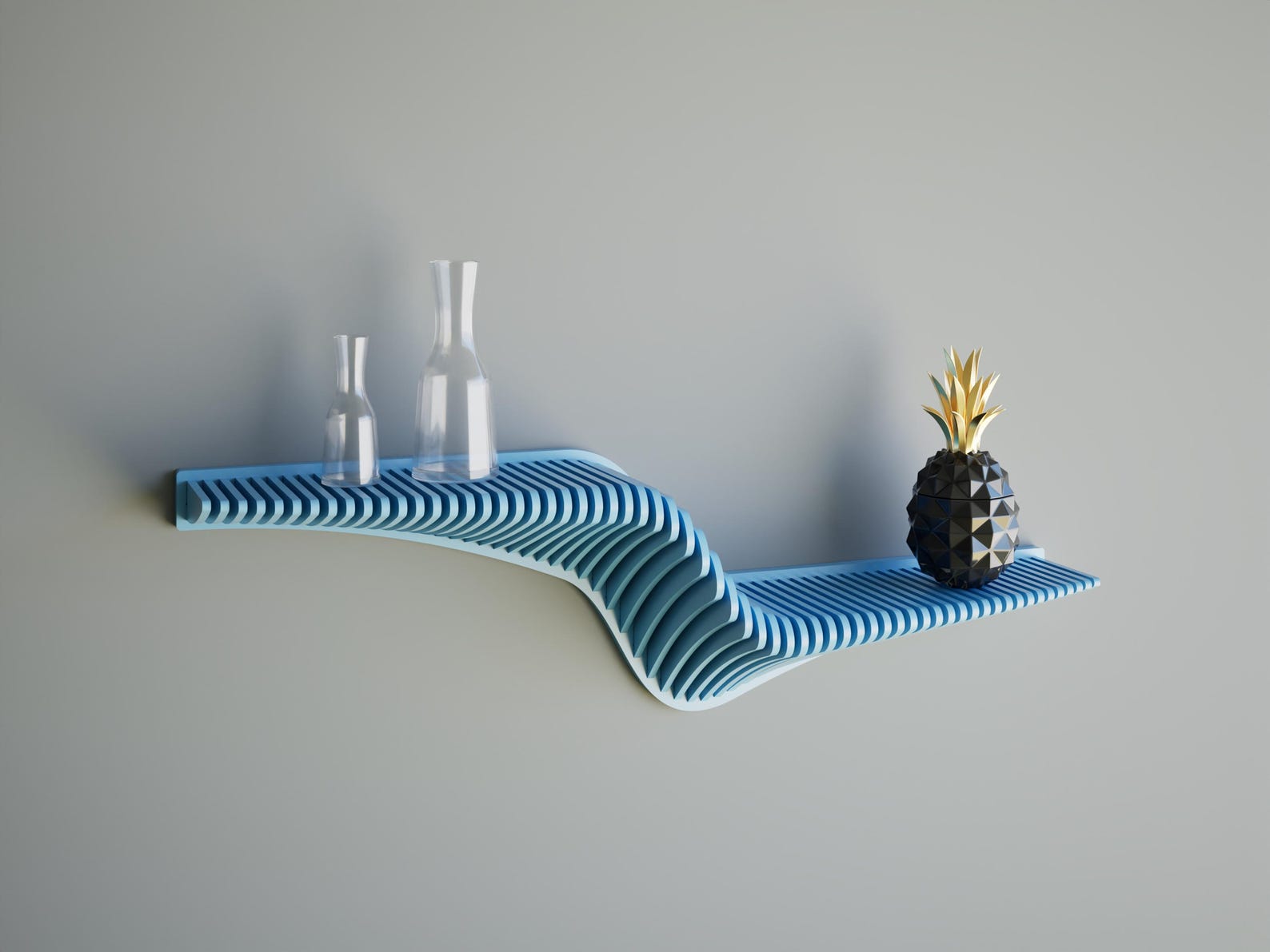 Parametric Shelf | Parametric Wall Art | Floating Shelf | Parametric ...