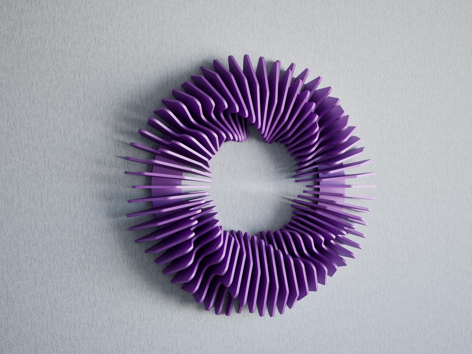 Parametric Wall Art | Wood Radial Art | 3D Wall Decor| Wooden Wall ...