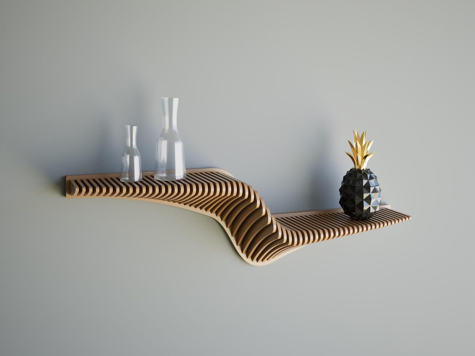 Parametric Shelf | Parametric Wall Art | Floating Shelf | Parametric ...