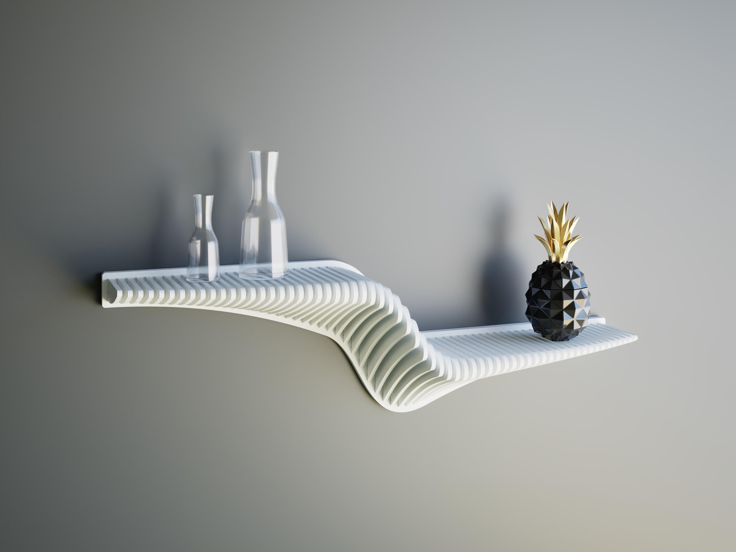 Parametric Shelf | Parametric Wall Art | Floating Shelf | Parametric ...