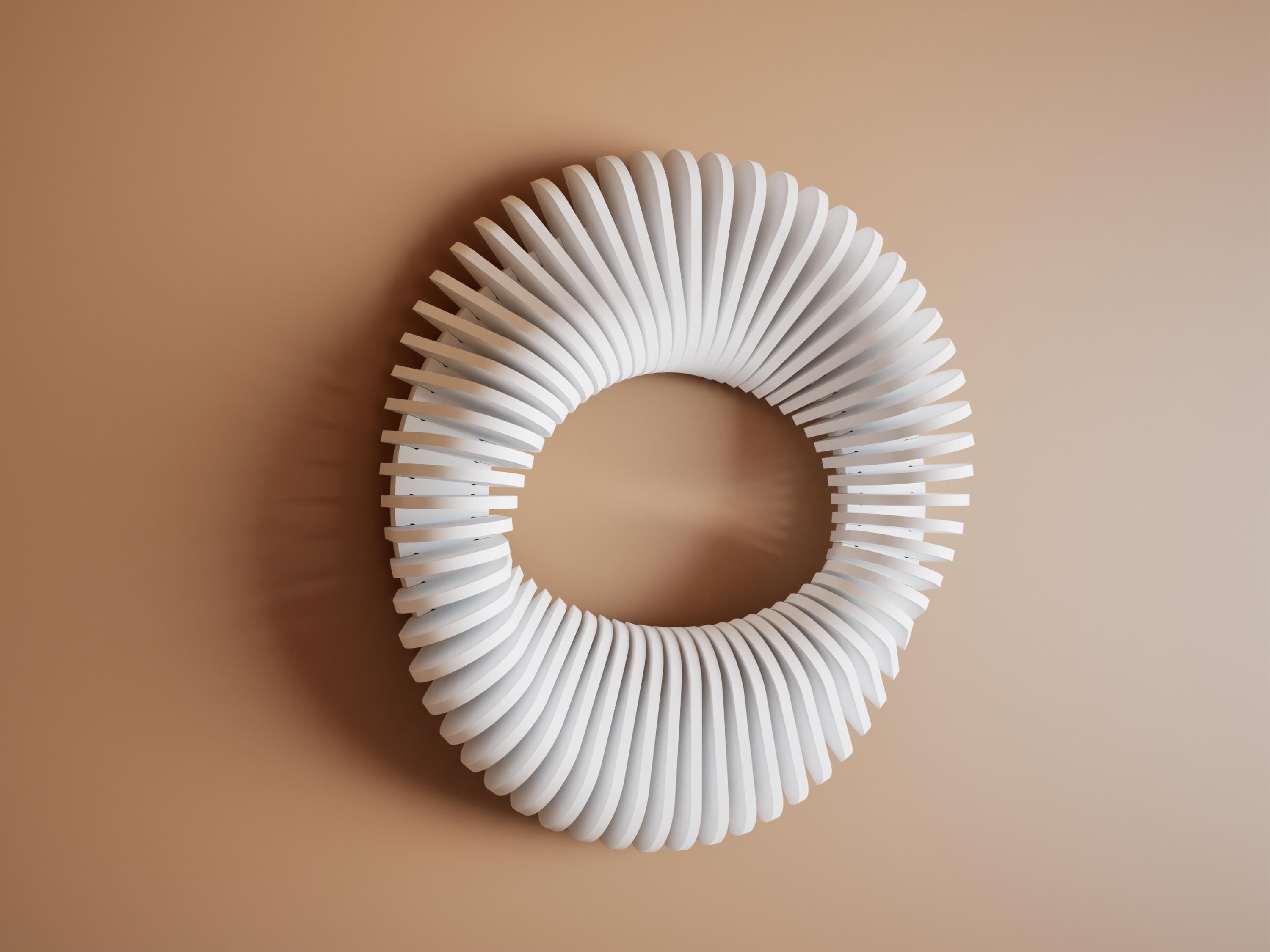 Parametric Wall Art Wood Radial Art Elegant Wall Decor Wooden Wall ...