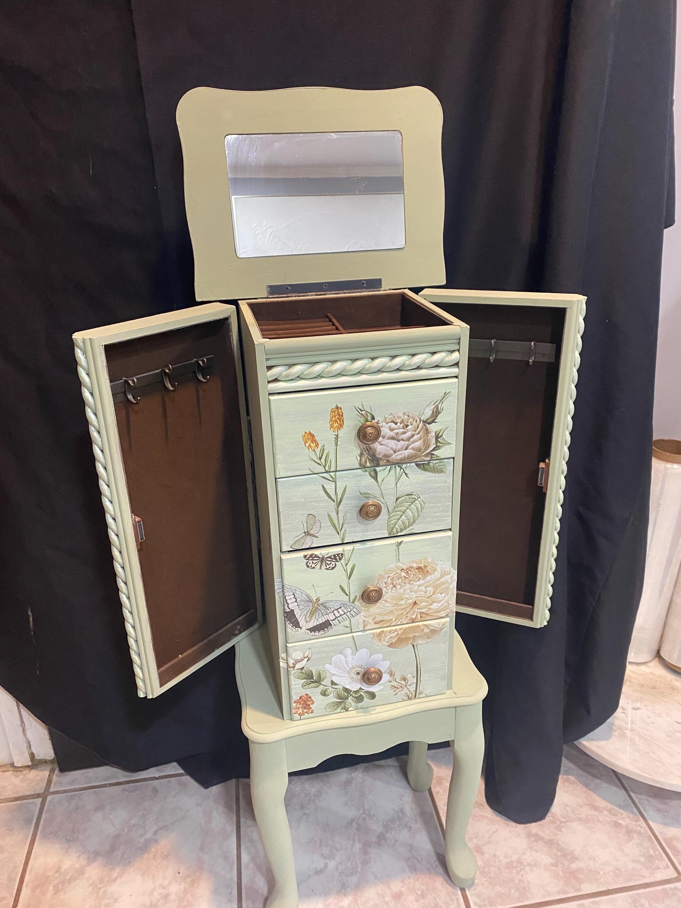 Refinished Jewelry Armoire - Etsy