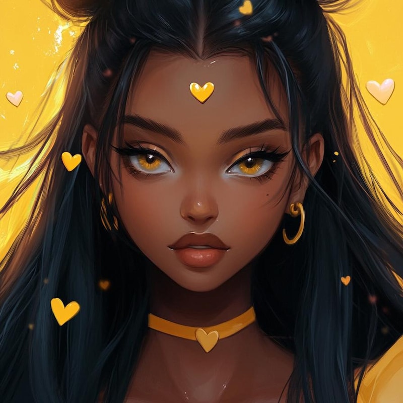 Anime Girl With Yellow Aesthetic Background - Etsy New Zealand