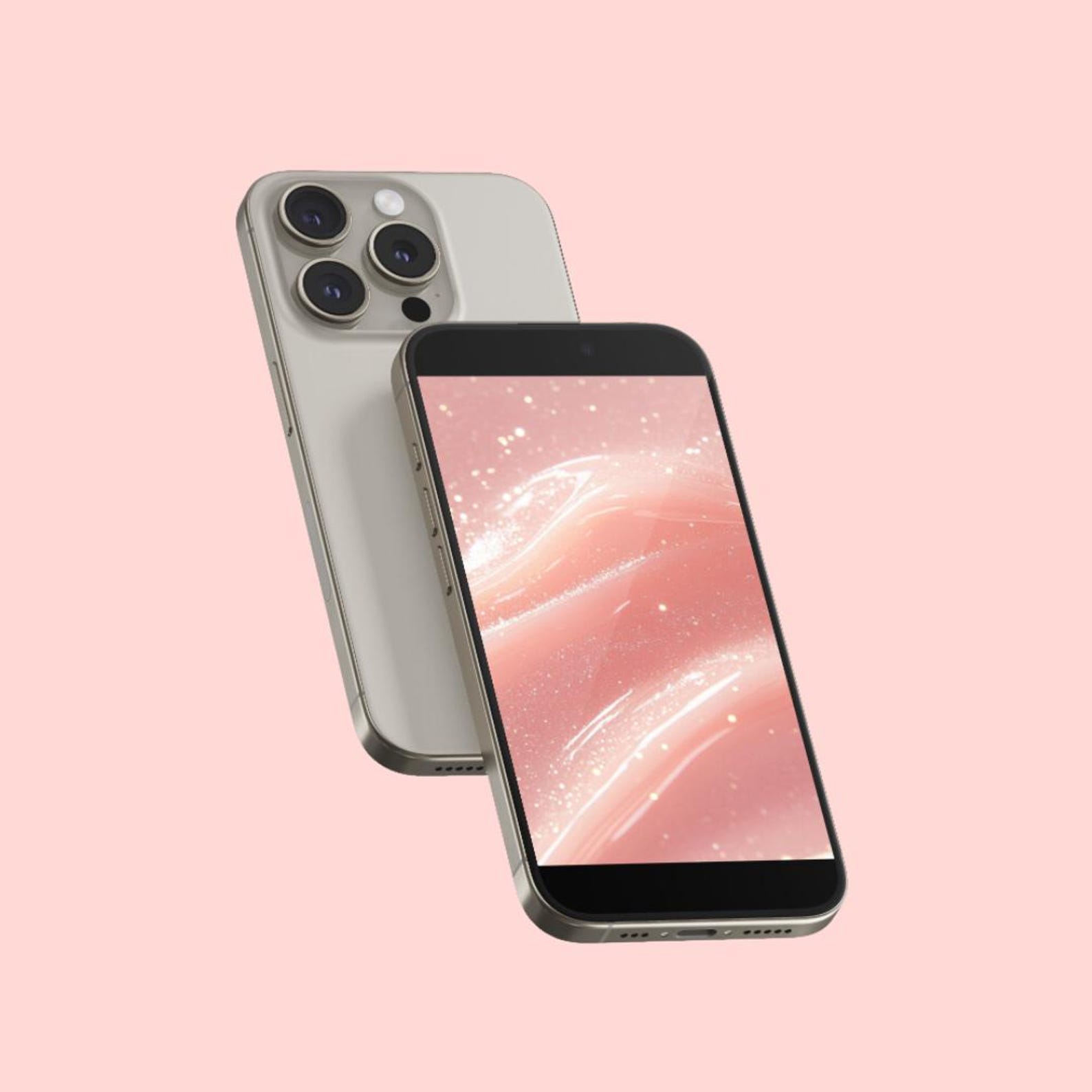 Pink Swirl Aesthetic Phone Wallpaper Background | Android Wallpaper ...