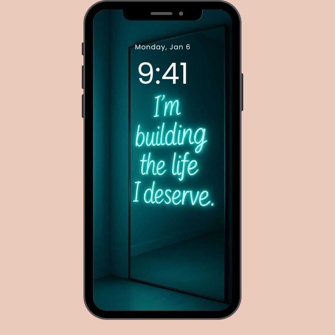 Blue Ambition Wallpaper | Manifestation Motivation Phone Background ...