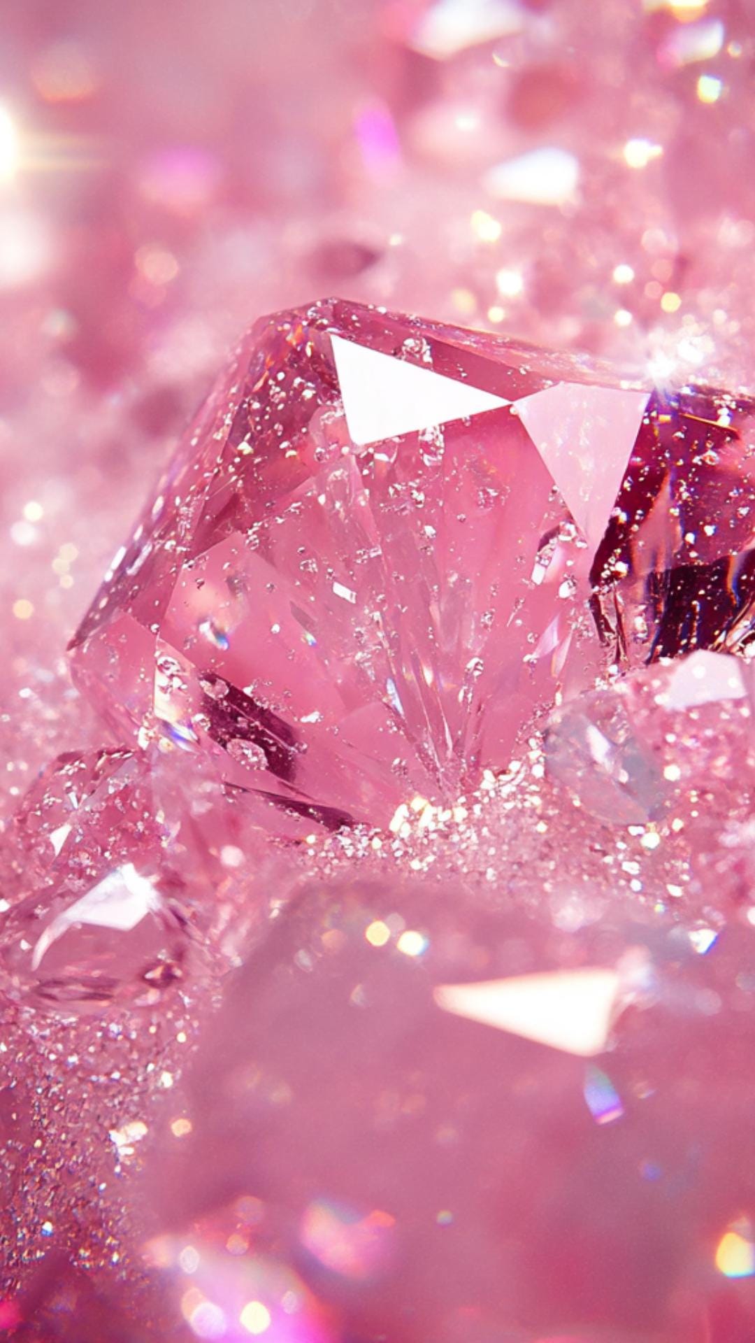 Pink Diamond Dream Aesthetic 4-pack Phone Wallpaper Background ...