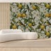 Vintage Botanical Bird & Lemon Wallpaper - Peel and Stick Wall Mural - Etsy