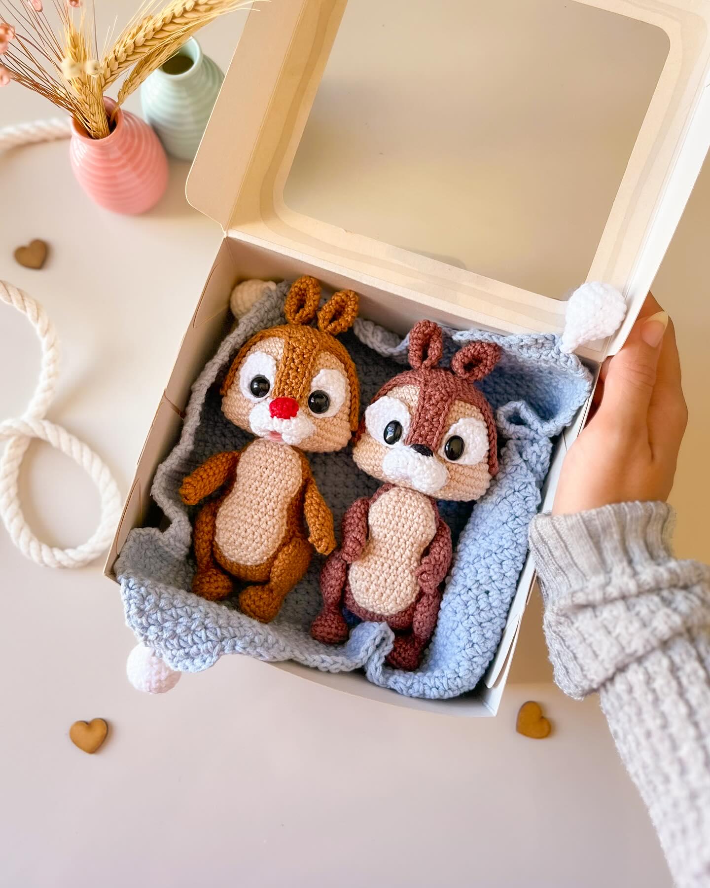 Chip and Dale Amigurumi Crochet Pattern Digital PDF english Only - Etsy
