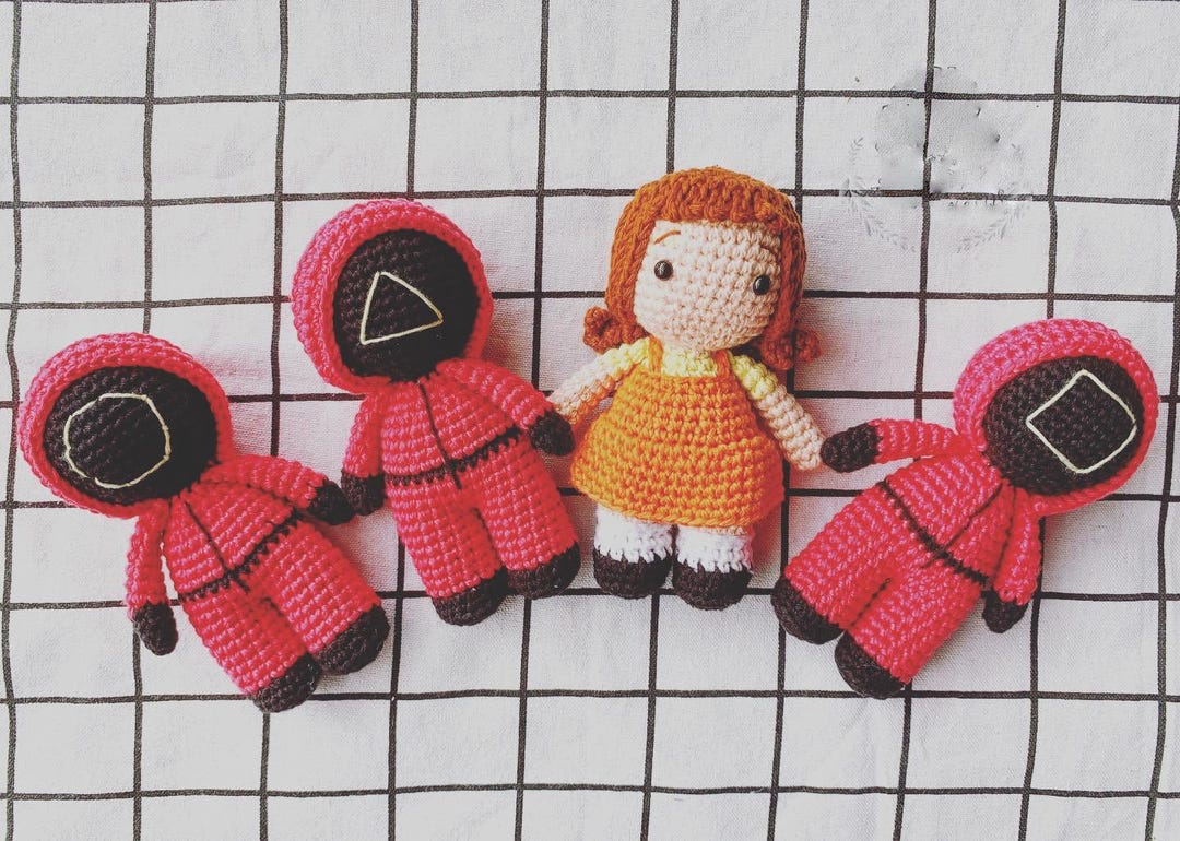 Squid Game Crochet Pattern PDF Bundle Amigurumi Characters DIY - Etsy