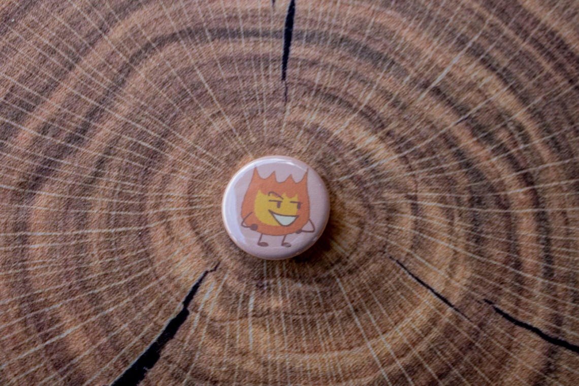 BFDI Firey and Leafy Pin Button Sets - Etsy