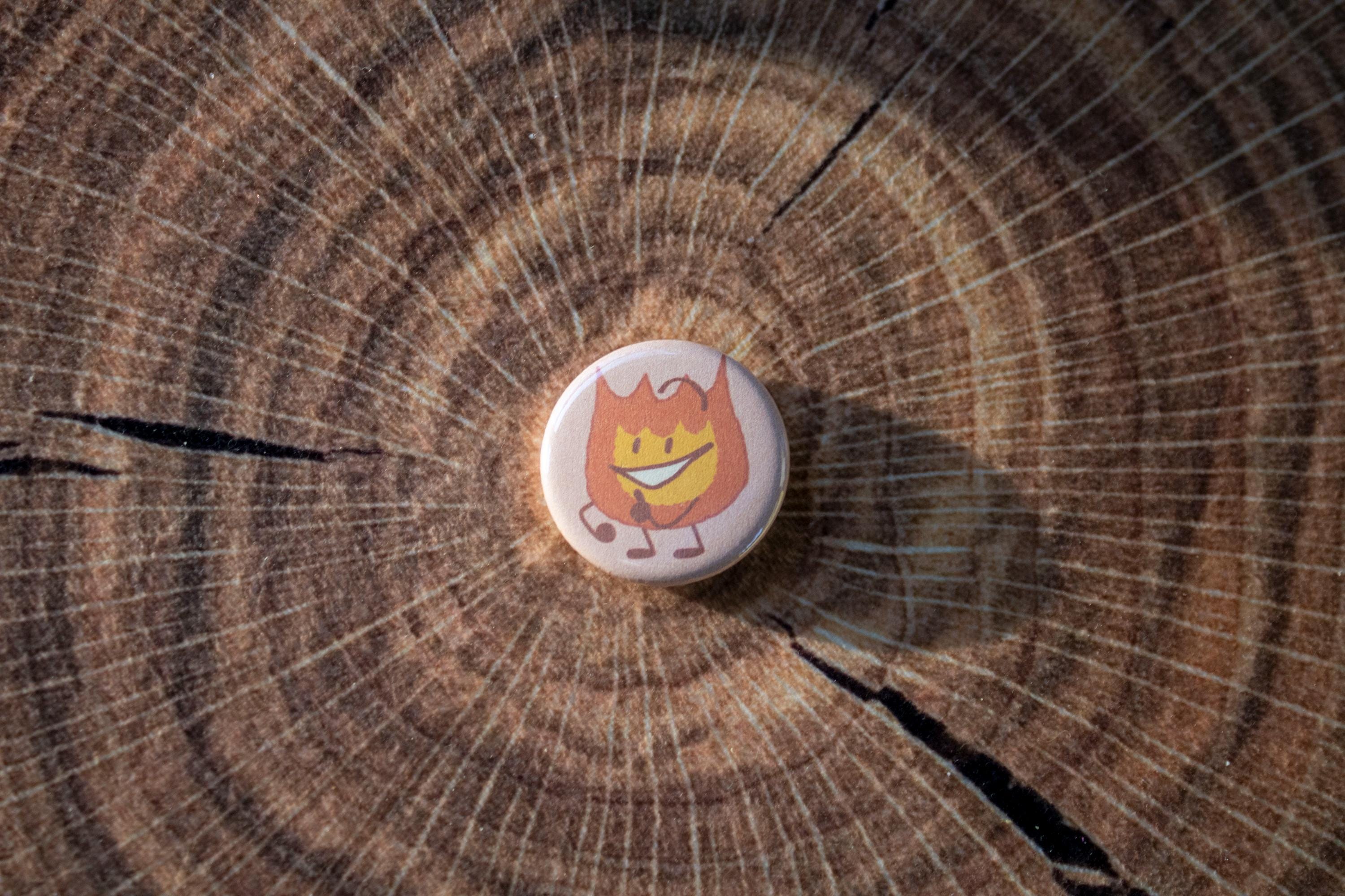 BFDI Firey and Leafy Pin Button Sets - Etsy