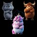 Funny Grumpy Animals Collection Clipart, 12 PNG Funny Grumpy Animals ...