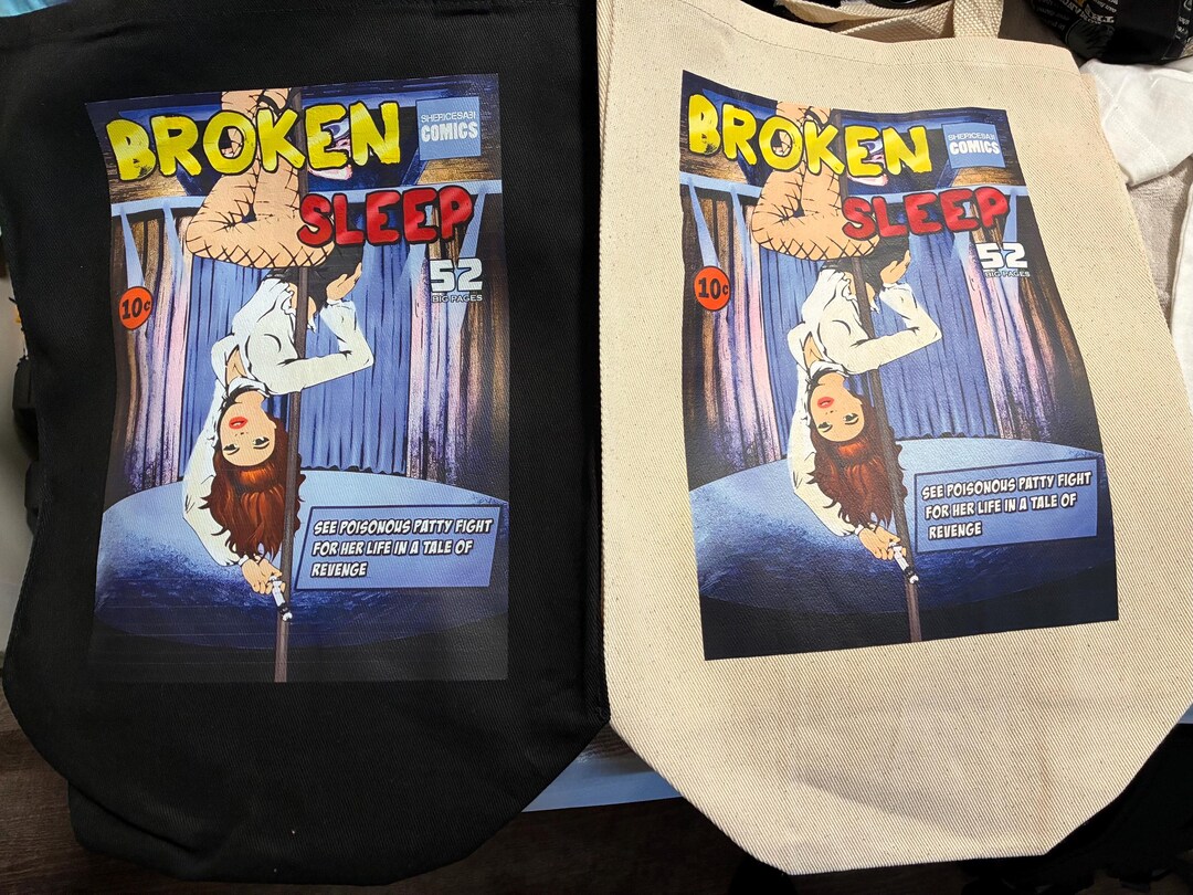 Broken Sleep Tote Bags - Etsy