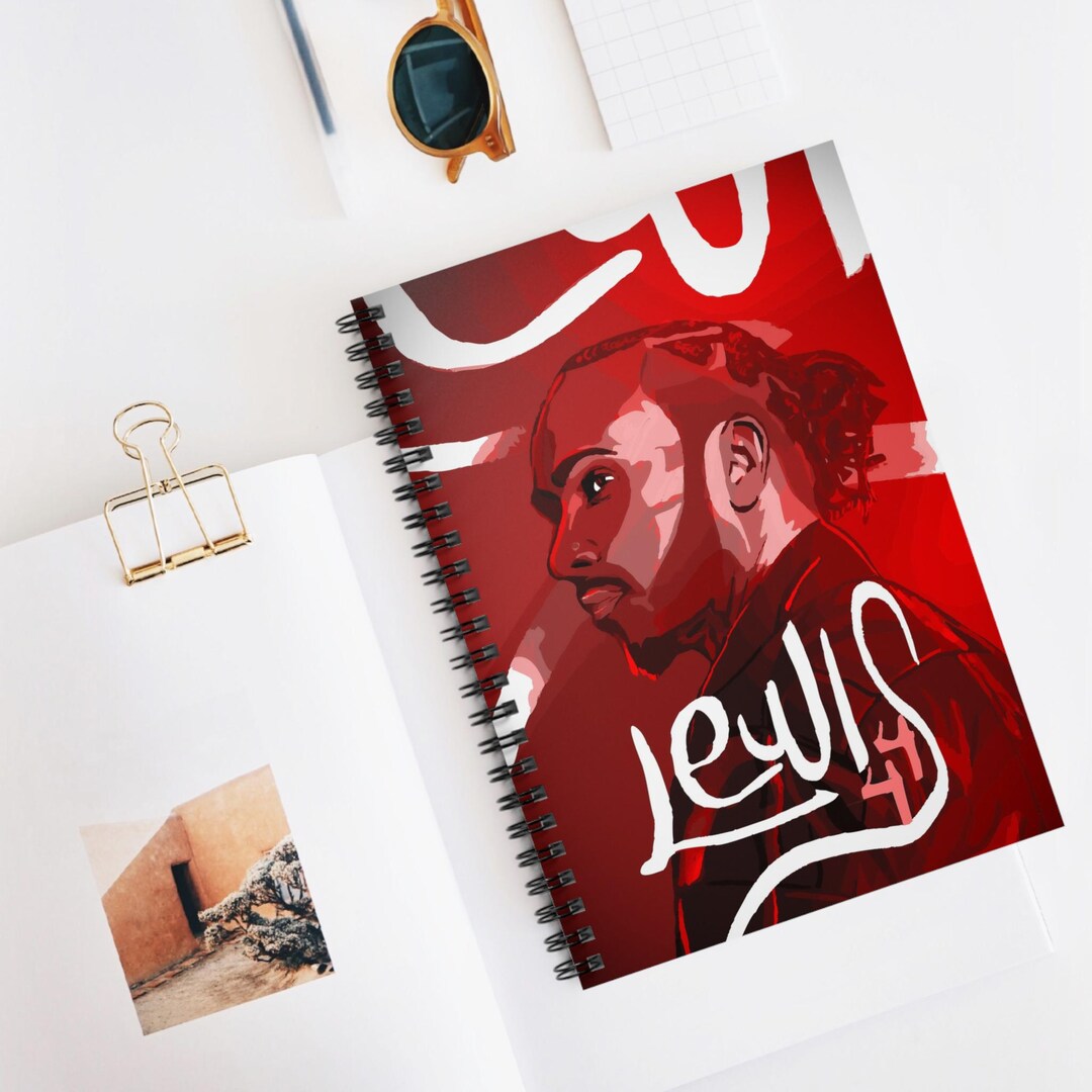 Lewis Hamilton Ferrari Notebook - Spiral Lined Journal - Formula 1 ...