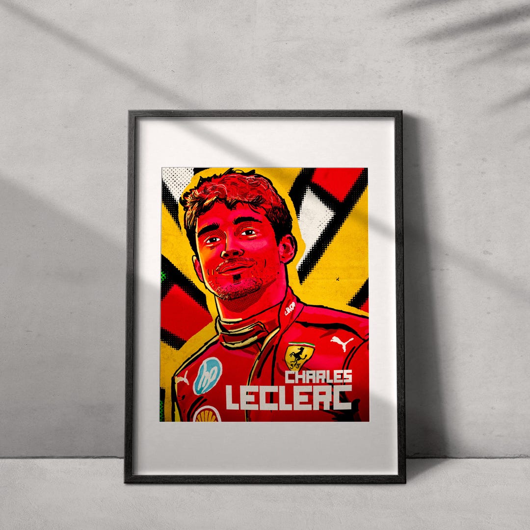Charles Leclerc Ferrari Formula 1 Poster Iconic Motorsport Art for ...