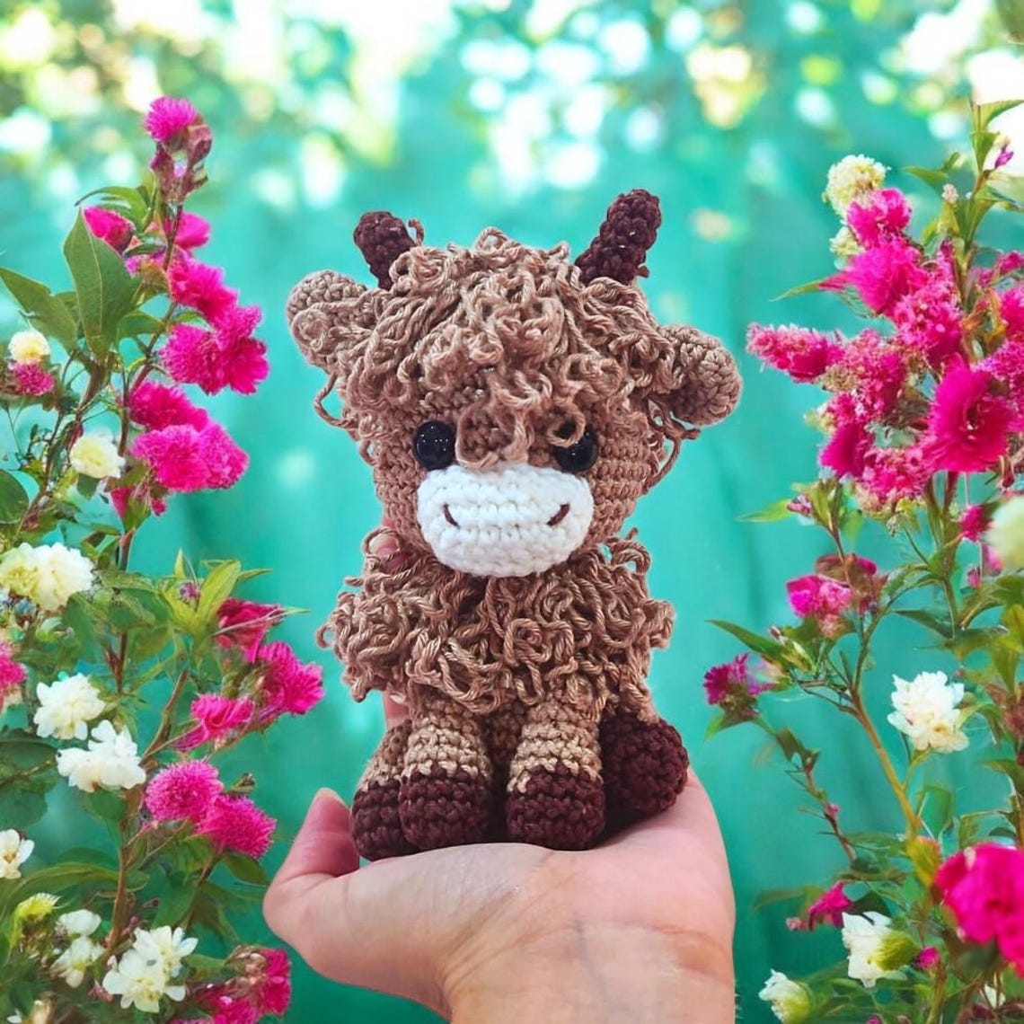 Highland Cow Crochet Pattern, Crochet Cow Pattern, Cow Plushie, Crochet ...