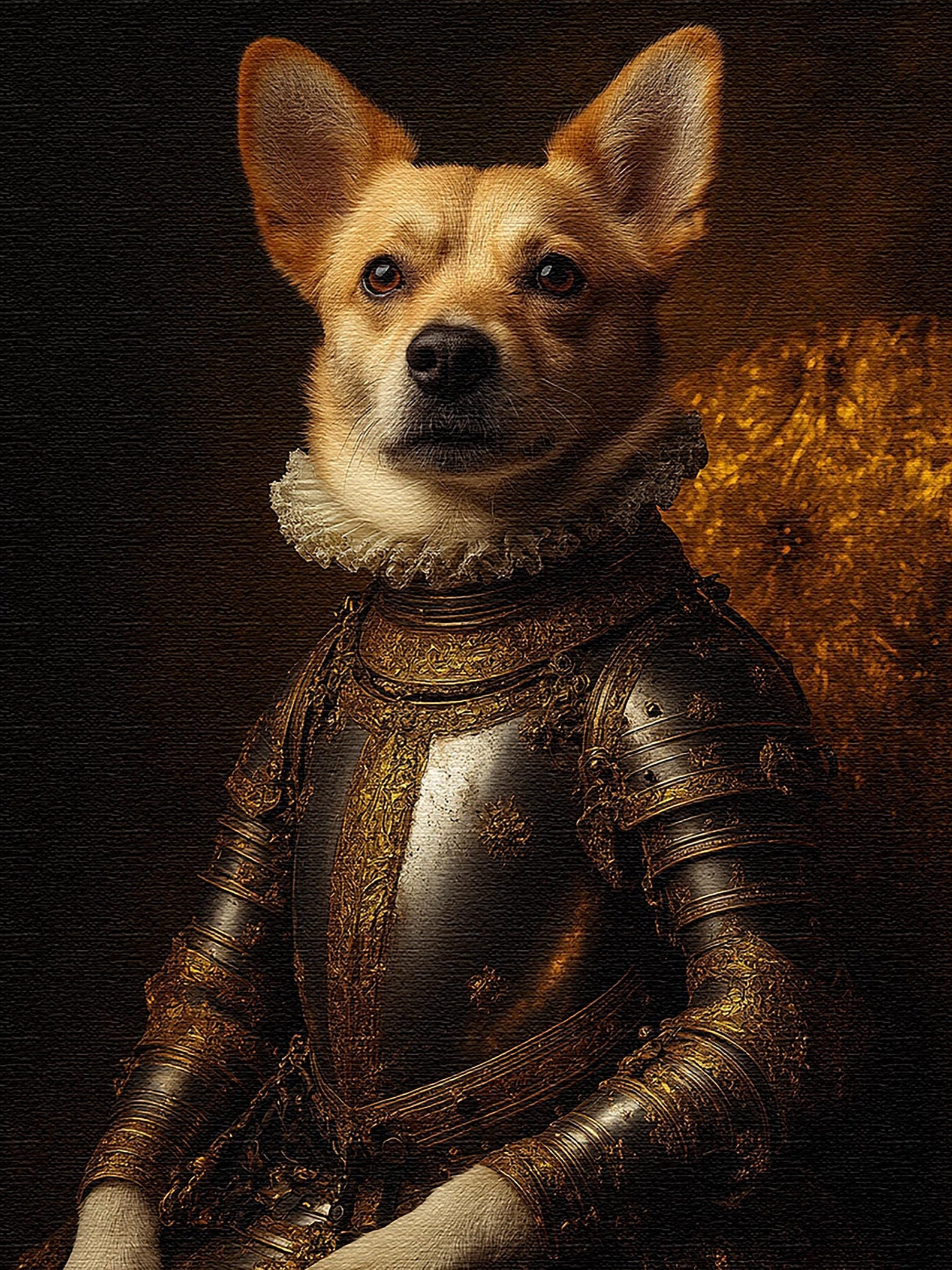 Custom Pet Portrait Canvas Print, Animal Painting, Wildlife Decor - Etsy