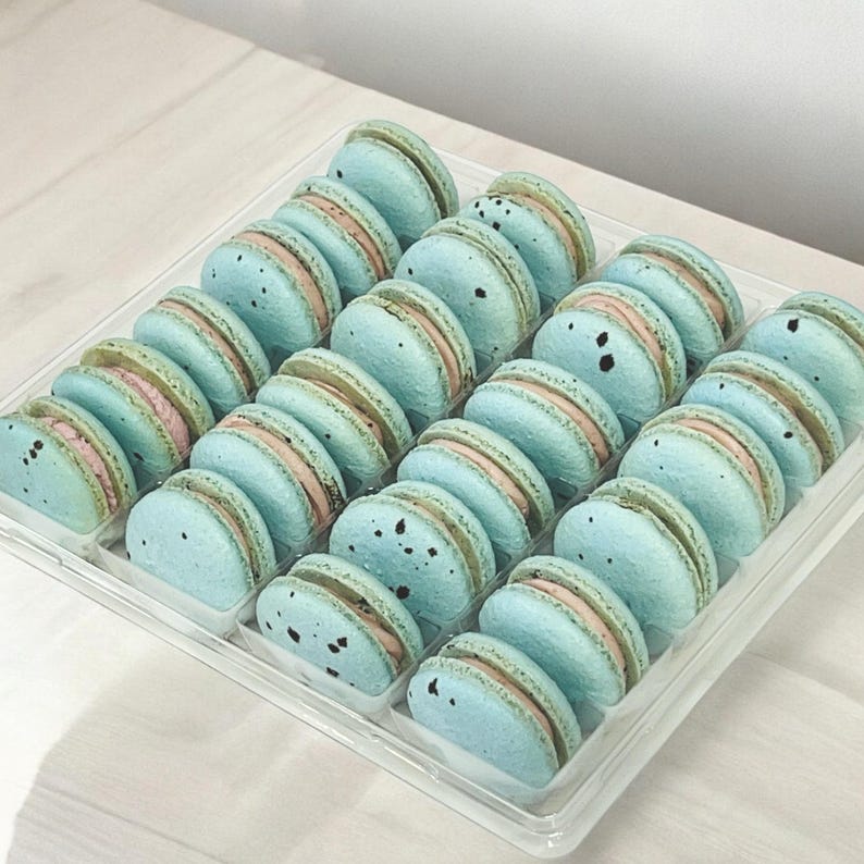 All Natural Blueberry Vegan Macarons - Etsy