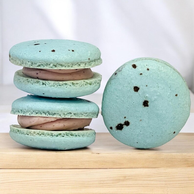 All Natural Blueberry Vegan Macarons - Etsy
