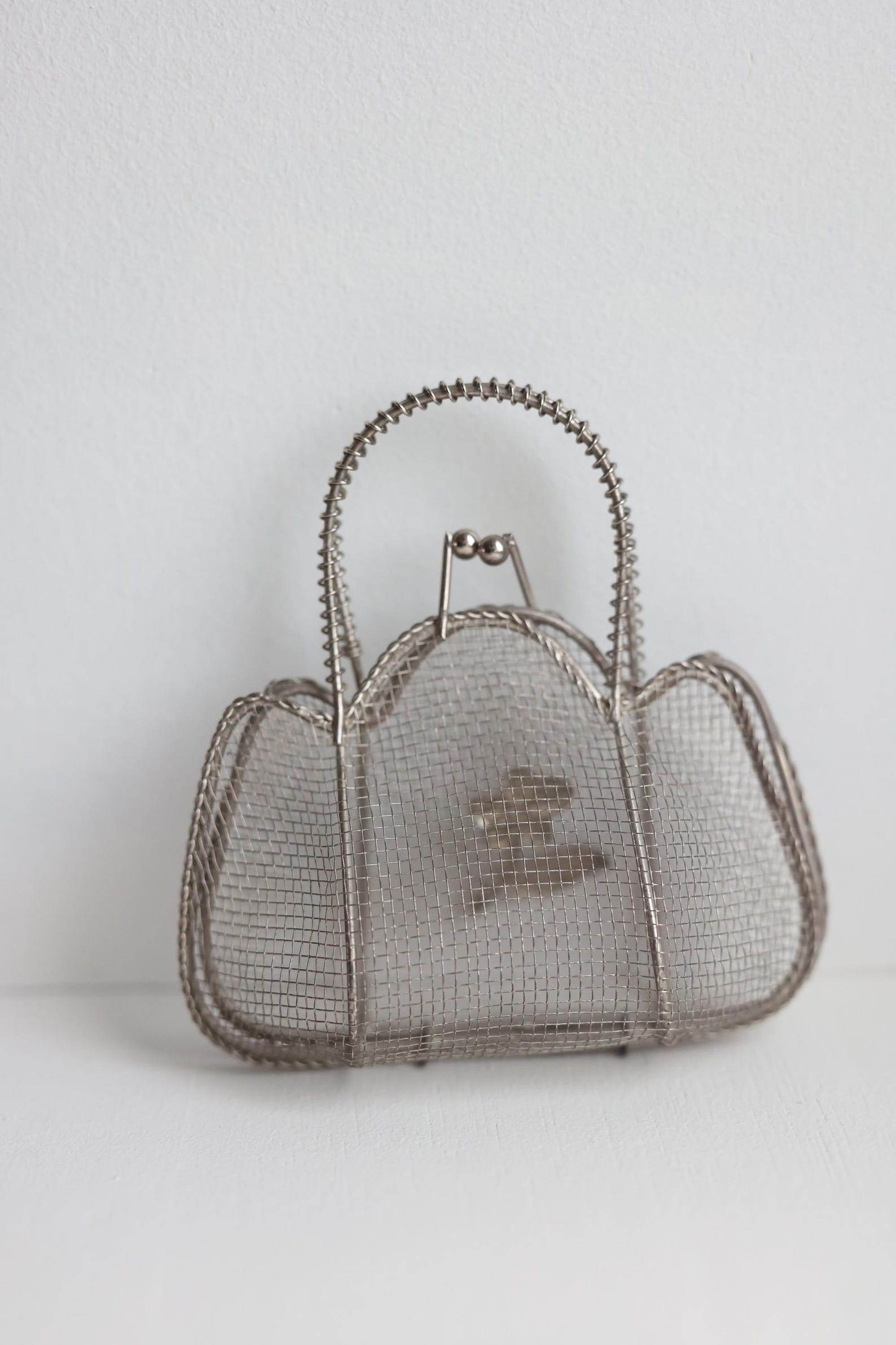 Antique Metal Wire Mesh Tiny Miniature Bag Decor - Etsy