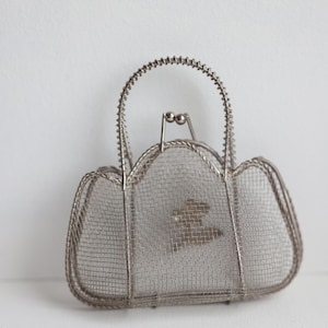 Antique Metal Wire Mesh Tiny Miniature Bag Decor - Etsy