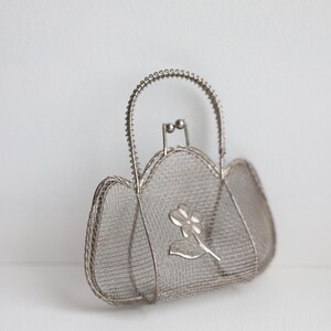 Antique Metal Wire Mesh Tiny Miniature Bag Decor - Etsy