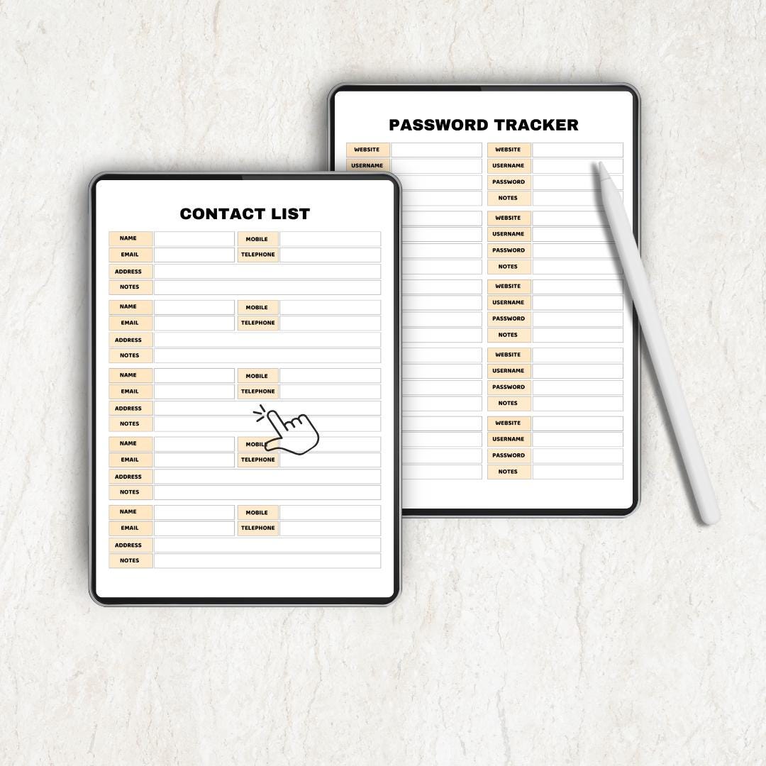 Minimalist Office Tasks Planner, Weekly Planner, Work Organizer, Desk ...