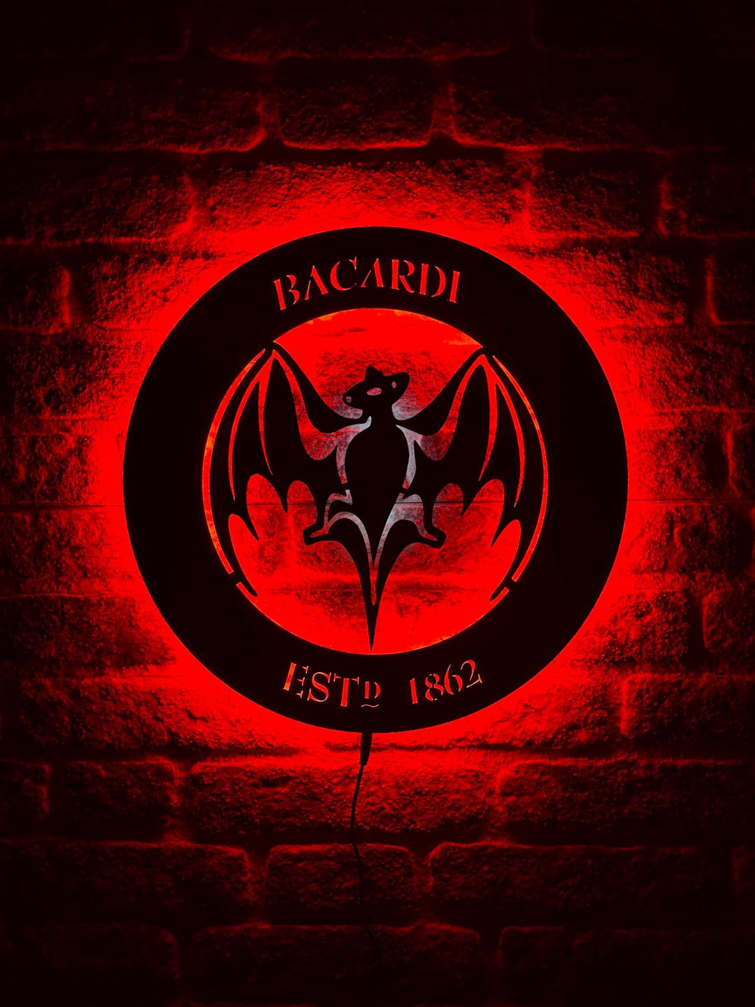 Bacardi Led Sign, Bacardi Wall Sign, Bacardi Wall Art, Bacardi Wall ...