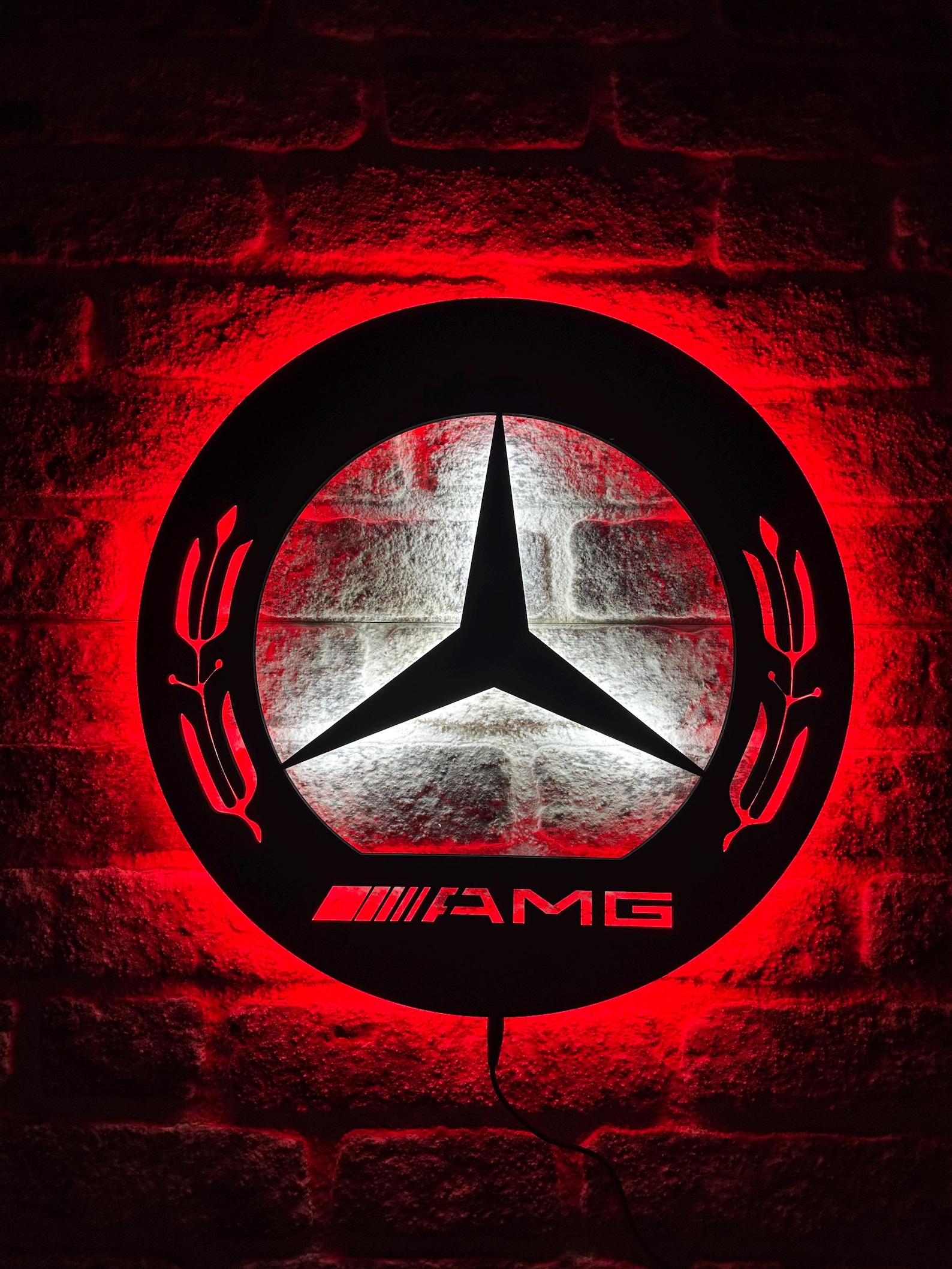 Amg Led Sign, Car Logo Wall Sign, Car Logo Wall Art, Car Logo Wall ...