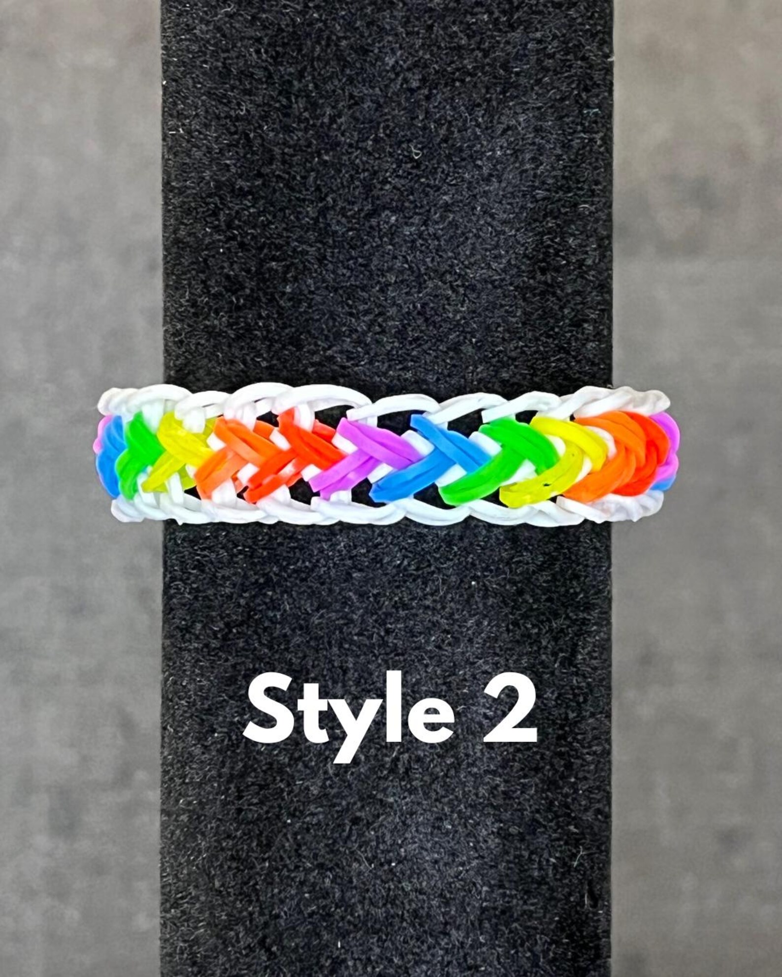 Mermaid Braid Loom Bracelet - Rainbow - Etsy