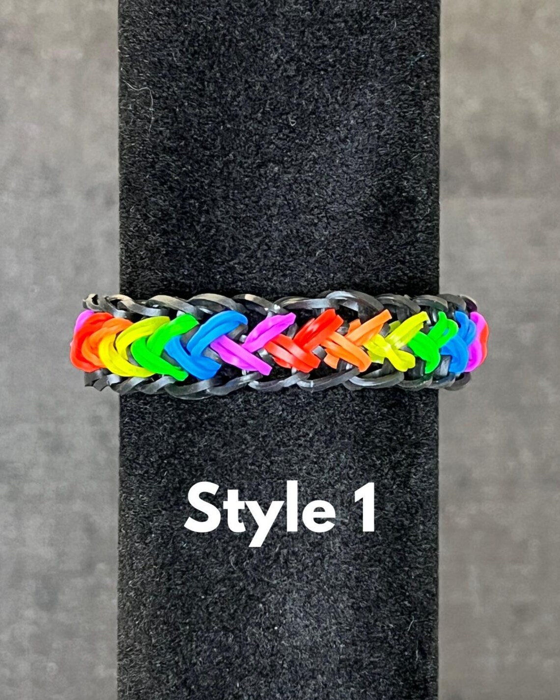 Mermaid Braid Loom Bracelet - Rainbow - Etsy