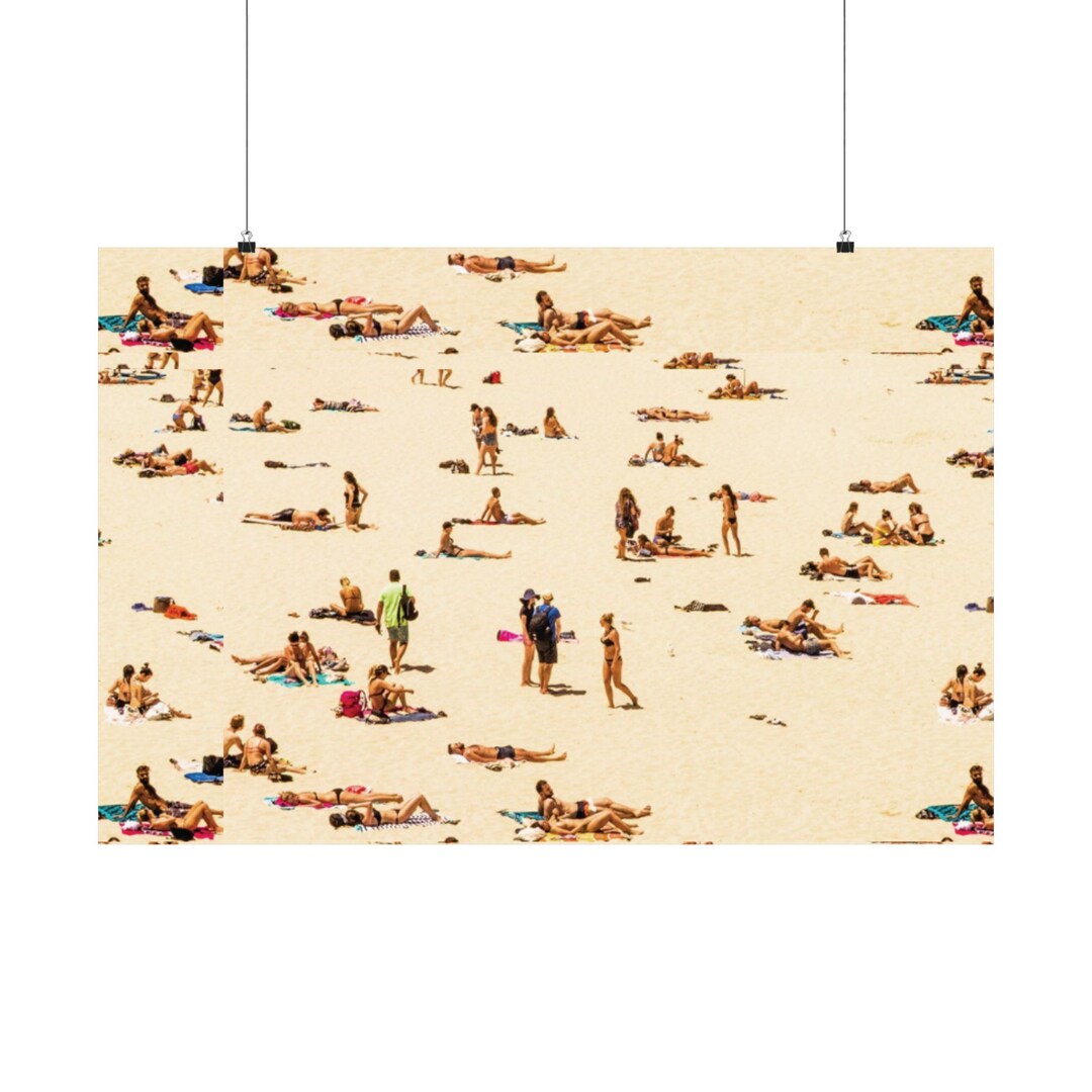 Beach Scene Matte Horizontal Posters - Summer Decor, Wall Art, Beach ...