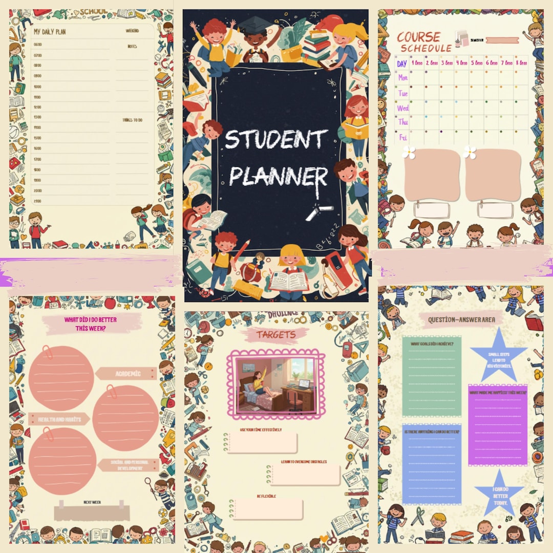 Student Planner, Study Tracker, Academic Planner, Assignment Tracker ...