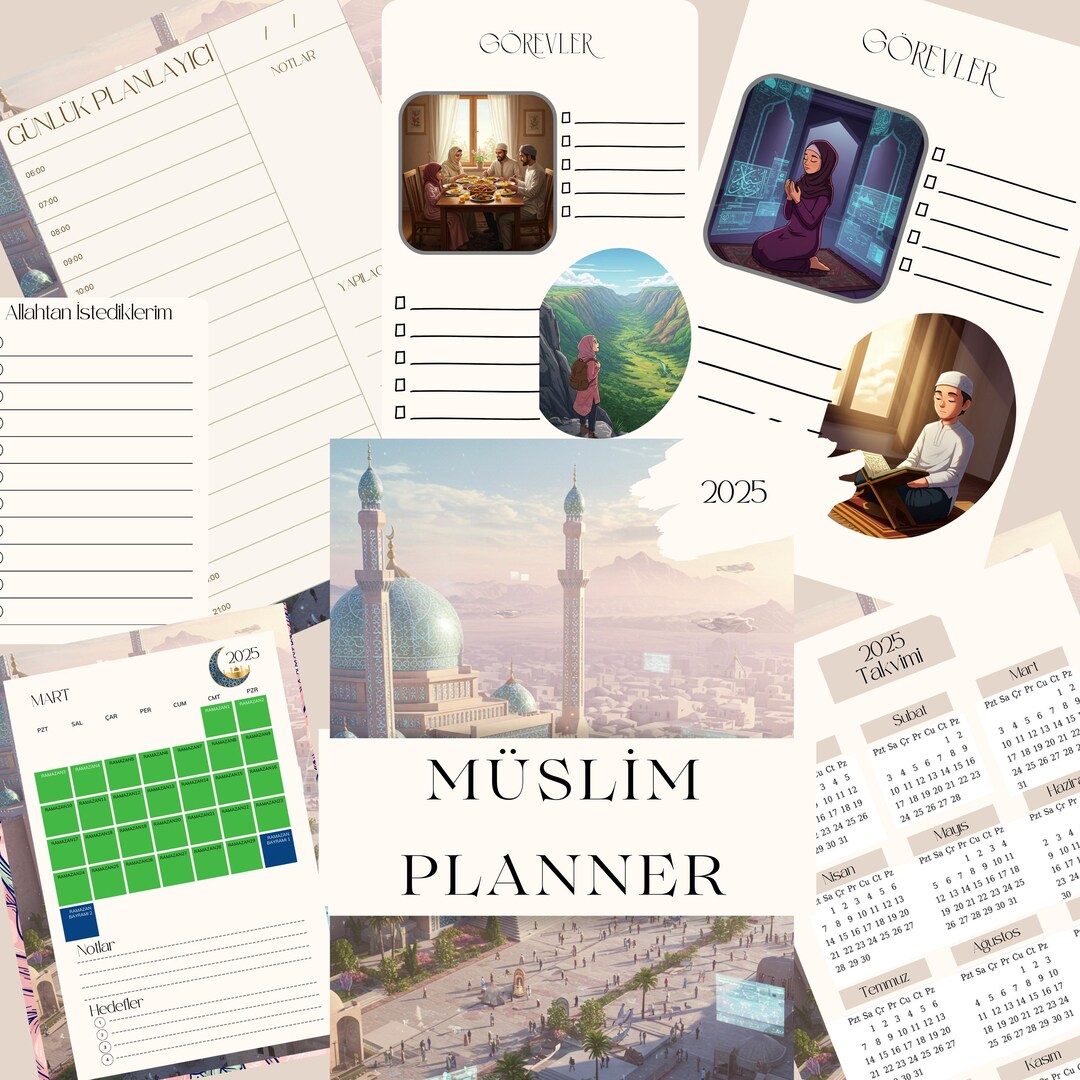 Muslim Planner Digital, Daily Islamic Planner, Quran Tracker, Salat ...