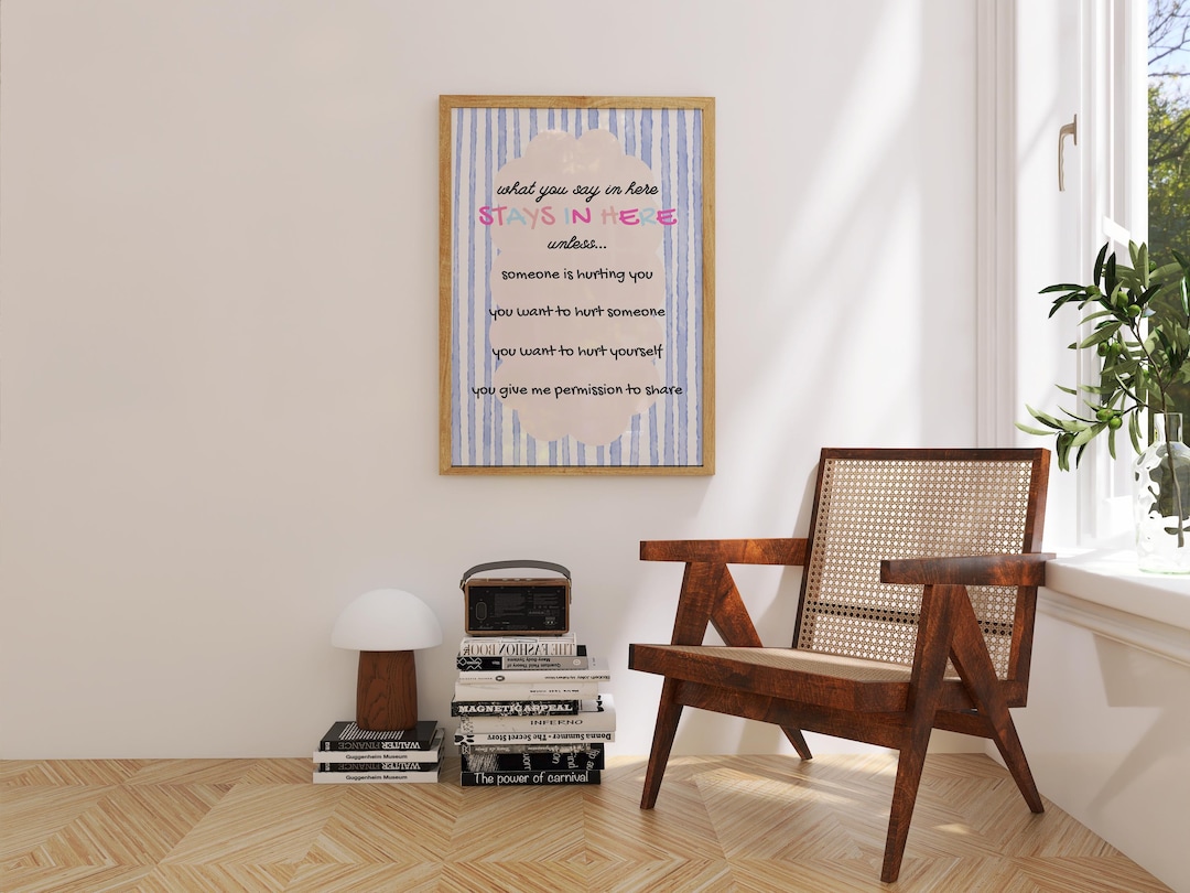 Office Confidentiality Poster Sign School Counselor Decor Psychologist ...
