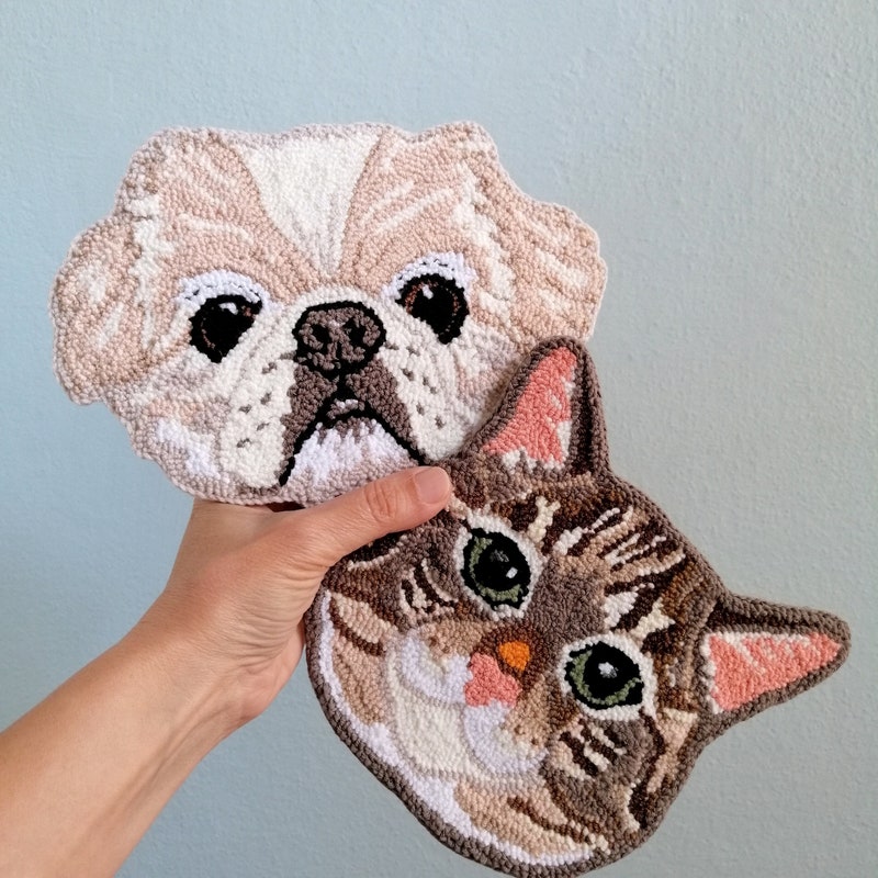 Punch Needle Cat - Etsy