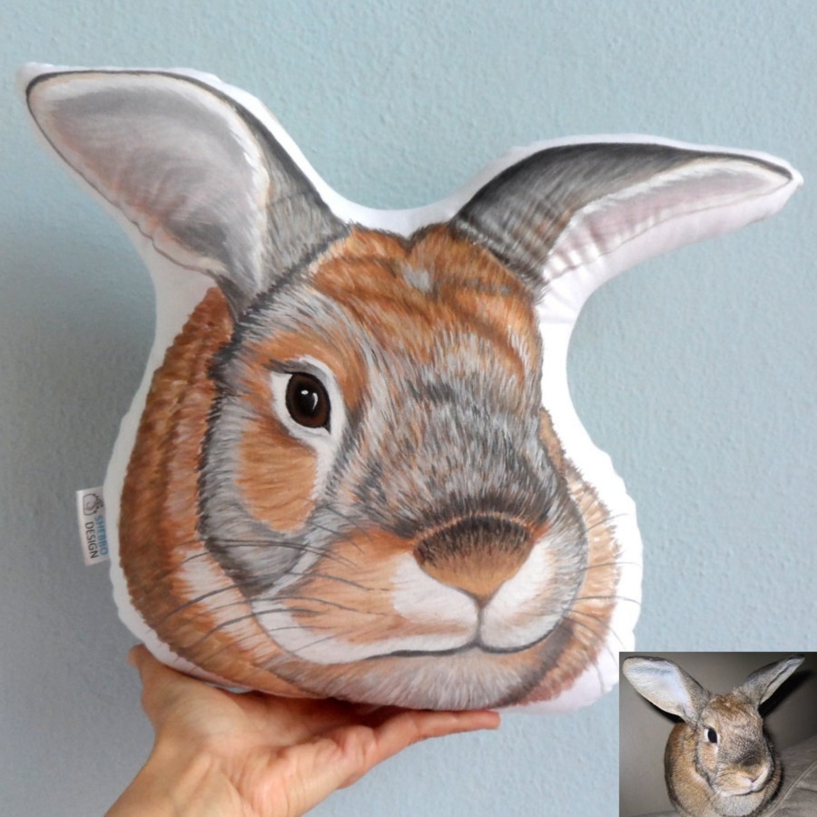 Custom Pet Pillow Bunny Pillow Rabbit Pillow Personalized - Etsy