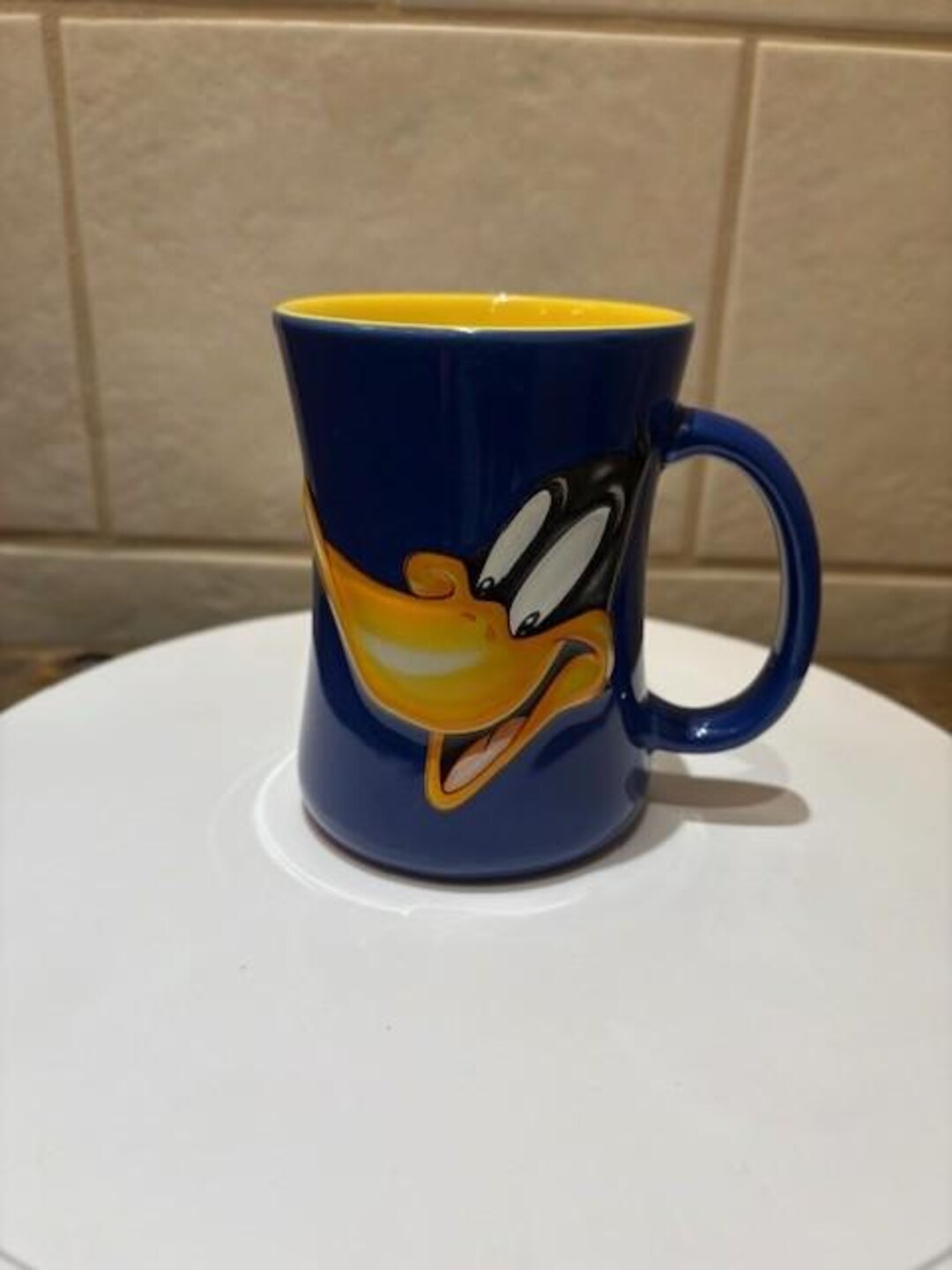 Vintage 1999 Looney Tunes Daffy Duck Xpress Raised Graphic 3D Coffee ...