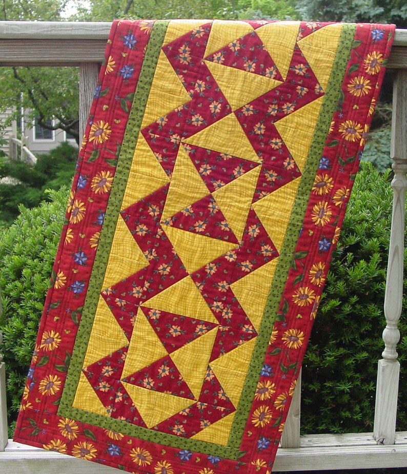 Woven Puzzle Runner Pattern Pieced and Quilted - Etsy