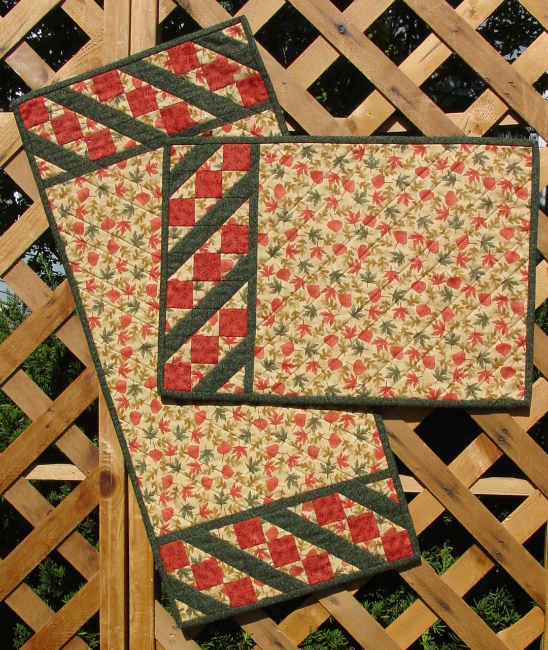 Split Nine Patch-pattern for Quilted Table Runner or Placemats - Etsy