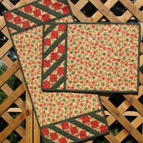 Split Nine Patch-pattern for Quilted Table Runner or Placemats - Etsy