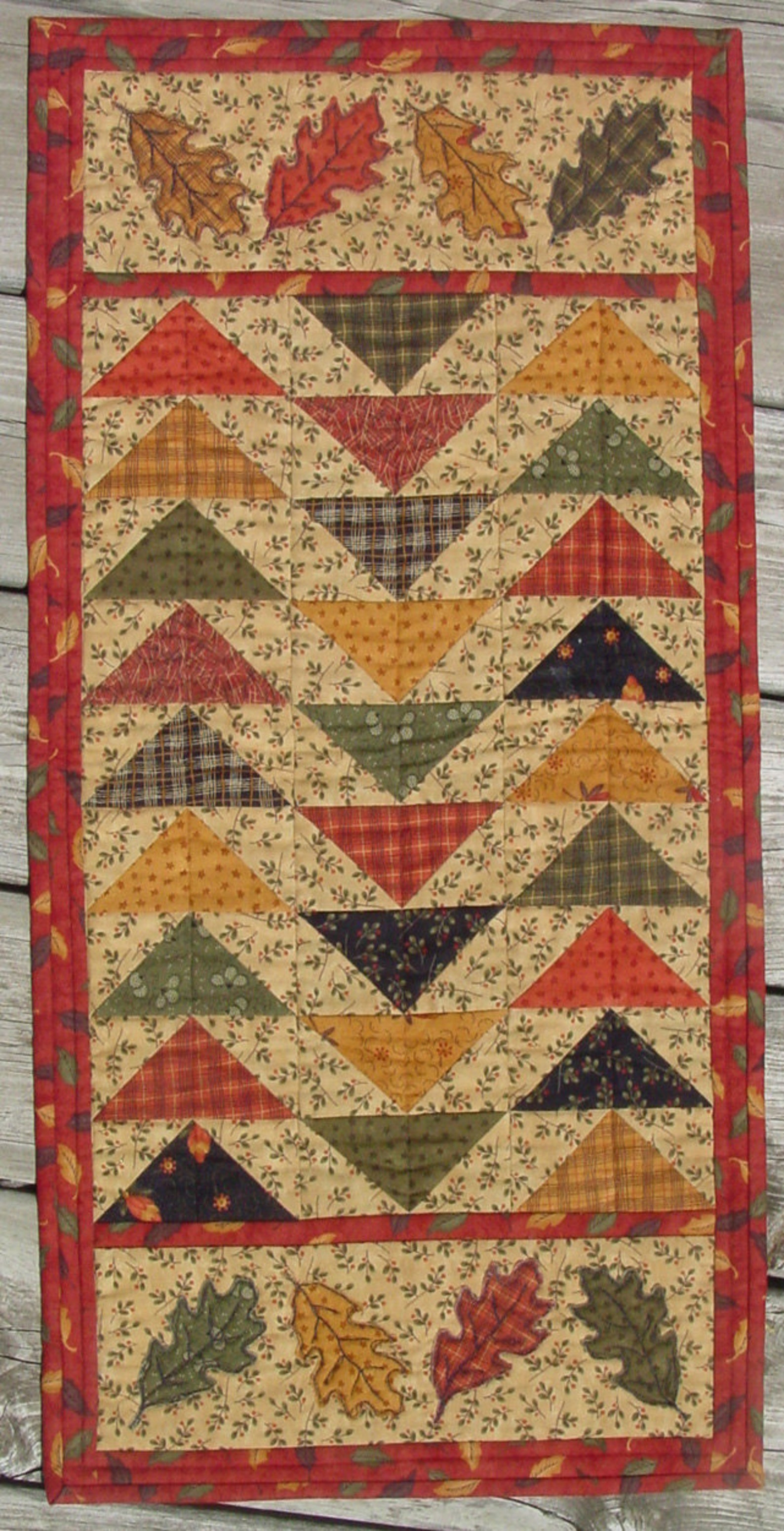 Autumn-pattern for Quilted Table Runner & Wall Hanging - Etsy