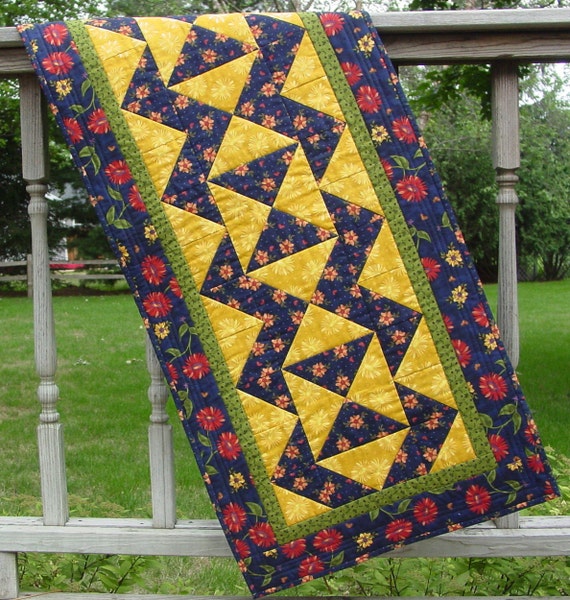 Woven Puzzle Runner Pattern Pieced and Quilted - Etsy