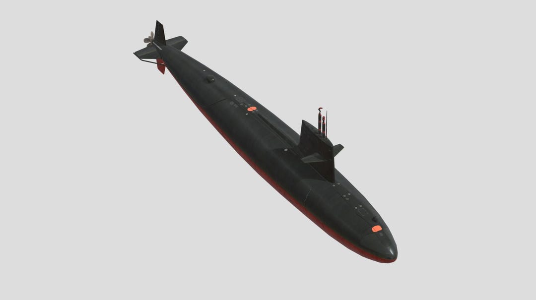 Uss Skipjack SSN-585 Submarine 3D Model STL/OBJ Files - Etsy
