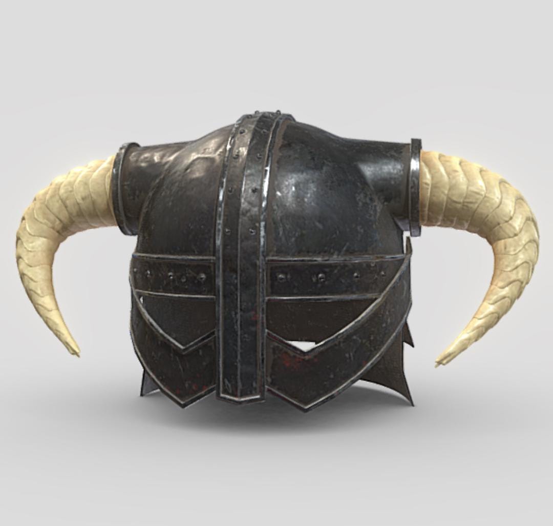 Skyrim Dragonborn Helmet 3D Model STL/OBJ Files Printable Skyrim Armor ...