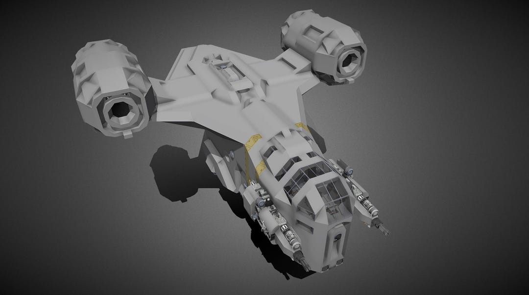 Razor Crest 3D Model STL/OBJ Files Printable Mandalorian Starship - Etsy
